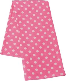 Látkové bavlněné pleny New Baby Softy s potiskem 70 x 70 cm 4 ks růžovo-bílé