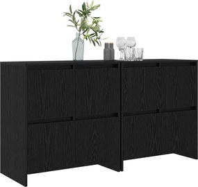 Konzole 2 ks Černý dub 70 x 41 x 75 cm Kompozitní dřevo 3393514