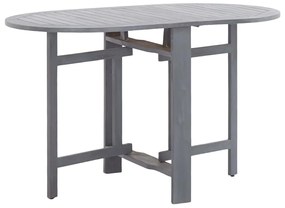 Zahradní stůl šedý 120 x 70 x 74 cm masivní akáciové dřevo - Default Title