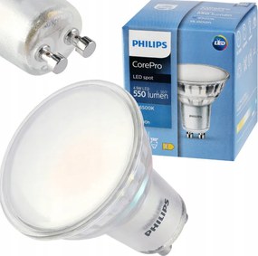 SADA 5x žárovka Philips GU10 4,9W 550lm 112lm/W 6500K EyeComfort CorePro