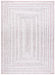 Hans Home | Kusový koberec Sion Sisal Labirinth 22376 pink/ecru – na ven i na doma - 200x290