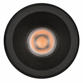 ACB Iluminacion Zapuštěné LED bodové svítidlo MOVE, ⌀ 64 mm, 5W, CRI90 Barva: Černá, Teplota světla: 2700K - extra teplá bílá, Stmívání: DALI/PUSH