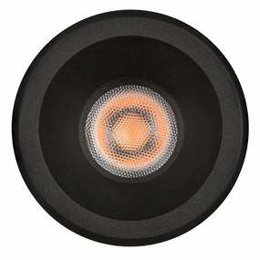 ACB Iluminacion Zapuštěné LED bodové svítidlo MOVE, ⌀ 64 mm, 5W, CRI90 Barva: Černá, Teplota světla: 3000K - teplá bílá, Stmívání: DALI/PUSH
