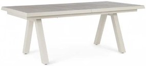 BIZZOTTO Rozkládací zahradní stůl KRION 205-265x103 cm světlý