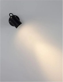 NV 9971452 Venkovní nástěnné svítidlo FEND černý hliník a sklo LED 10W 3000K 100-240V 24st. IP65 - NOVA LUCE