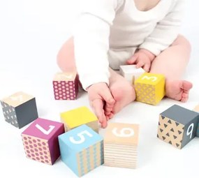 Bigjigs Toys Didaktické kostky čísla / od 6 měsíců