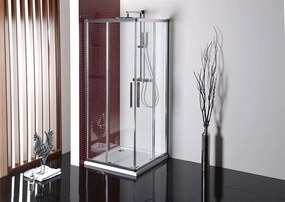 Polysan, LUCIS LINE čtvercová sprchová zástěna 900x900mm, čiré sklo, DL1615