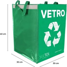 SIXTOL SORT EASY 3 BASIC 3 x 36 l / Tašky na tříděný odpad / 30x30x40