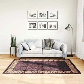 Koberec pratelný 120 x 180 cm černý a zlatý 337930