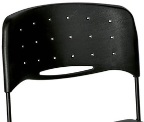 Plastová židle SQUARE, černá