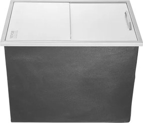 68,6 × 45,7 × 53,3 cm vkládací ledová truhla Chladič ledu Nádoba na led Nerezová