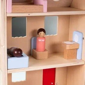 Bigjigs Toys Rozkládací domeček s příslušenstvím / od 18 měsíců