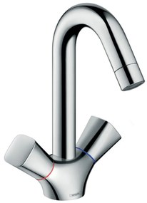 Hansgrohe Logis - Umyvadlová baterie se dvěma kohouty 150 bez odtokové soupravy, chrom 71221000