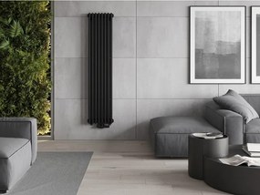 Mexen Denver dekorativní radiátor 1600 x 378 mm, 1487 W, černý - W215-1600-378-00-70