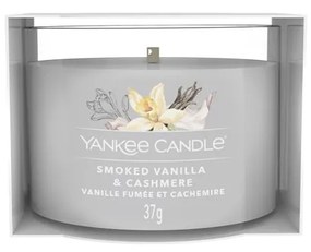 Yankee Candle Votivní svíčka ve skle Smoked Vanilla & Cashmere, 37g