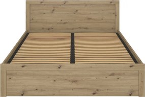 Postel 160x200 s úložným prostorem dub artisan Ayson