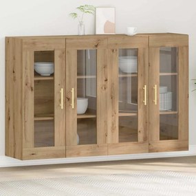 Nástěnné skříně 2 ks Artisanový dub 69,5 x 34 x 90 cm 3334306
