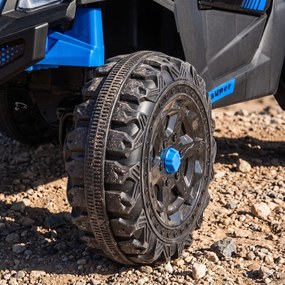 AIYAPLAY Dětské elektrické auto UTV pro dva, modré