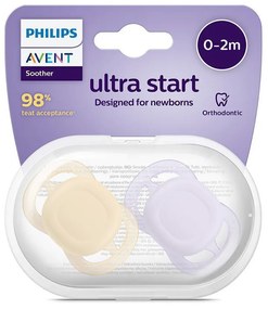 PHILIPS AVENT Šidítko Ultrastart neutral 0-2m 2 ks Philips Avent Dívka