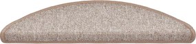 Schodové rohože 30 ks 56 x 17 x 3 cm světle hnědé půlkulaté 3365735