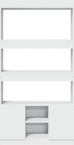 Skříň highboard bílá 92 x 33 x 180 cm kompozitní dřevo 3309618