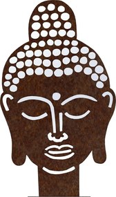 Zahradní dekorace Buddha 70 x 42 cm, corten CORGARDEN 1062