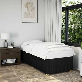 Rám postele bez matrace černá 80 x 200 cm textil 3284895