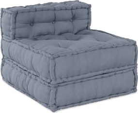 Modulová pohovka Textil Šedá 210 x 140 x 56 cm 3315094
