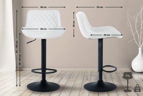 Barová židle Minosa umělá kůže – bílá