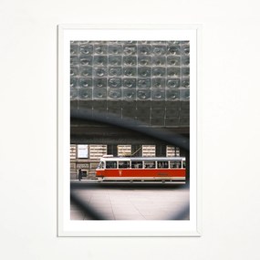 Kristýna Mládková | Tramvaj u Národního divadla Rám: Černý, Velikost: 60 x 40 cm