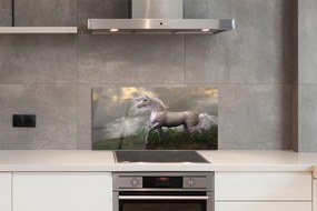 Skleněný panel Unicorn mraky 140x70 cm