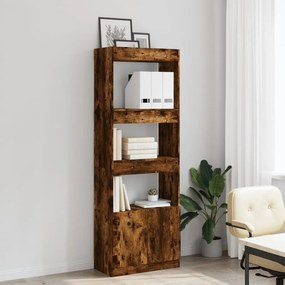 Skříň highboard kouřový dub 63 x 33 x 180 cm kompozitní dřevo 3309604