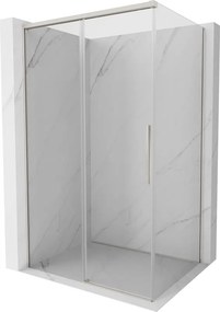 Mexen Rox, posuvný sprchový kout 145 x 90 cm, 8mm čiré sklo, ocelový profil, 8C2-145-090-97-00