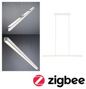 Paulmann 79887 Lento, Zigbee bílé lineární závěsné svítidlo se svícením nahoru-dolu, 3x13,5W LED tunnable white, stmívatelné, délka 100cm