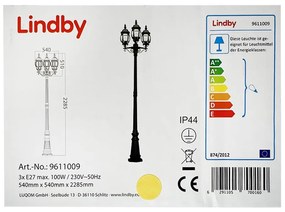Lindby | Lindby - Venkovní lampa 3xE27/100W/230V IP44 | LW0770