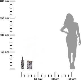 Sada koupelnových doplňků Serengeti, kombinace barev/s černými a dřevěnými prvky