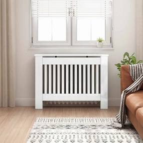 vidaXL Kryt radiátoru 112 x 19 x 81,5 cm Kompozitní dřevo [288175] Barva: Šedý Sonoma