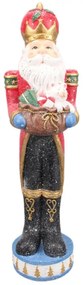 Vánoční dekorace Socha Santa Claus Modrá 22*21*82 cm – 22x21x82 cm