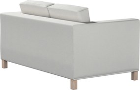 Potah na pohovku IKEA  Karlanda 2-místná, krátký barva šedá látka pletený vzor