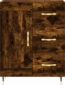 vidaXL Příborník 69,5 x 34 x 90 cm kompozitní dřevo [830241] Barva: Černá