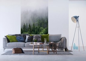 Vliesová fototapeta na zed' Vrcholky Stromů v Mlze | 150 x 270 cm | DFT2P2543