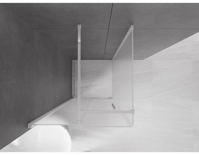 Mexen Velar, sprchový kout s posuvnými dveřmi 100 x 100 cm, 8mm sklo námraza, chromová, 871-100-100-31-01
