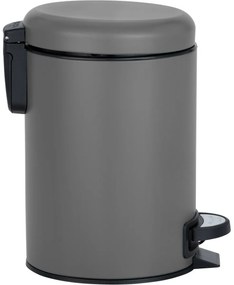 Wenko Pedálový odpadkový koš Leman 3 l, šedá, 3 l