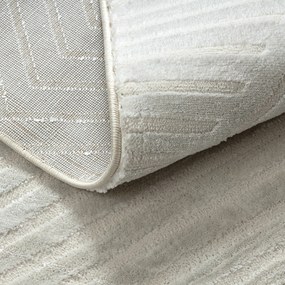 Dywany Łuszczów, Kusový koberec Balance 1503 cream, 80x150, bílá, ložnice