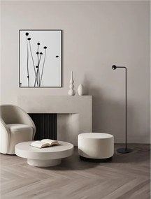 LED černá stojací lampa Sfera