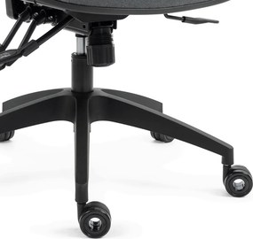 Ergonomická kancelářská židle MERTON - šedá síťovina