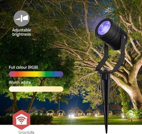 Nedis ZBLOS10RGBW3-SADA 3x LED RGBW Stm. venk. lampa LED/3W/230V IP65 Wi-Fi Tuya