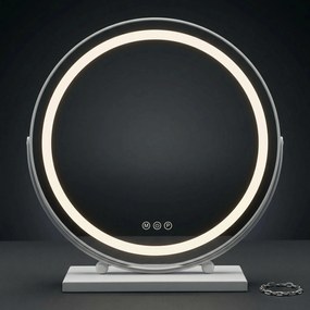 Rea Kosmetické zrcadlo ⌀50 cm s regulovatelným LED osvětlením HOM-12021 bílé
