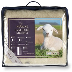 Wooline Prostěradlo z  Evropské Merino ovčí vlny 90x200 cm