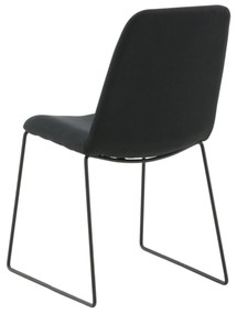 Jídelní židle Muce, 2ks, černá, S43xD63xV84